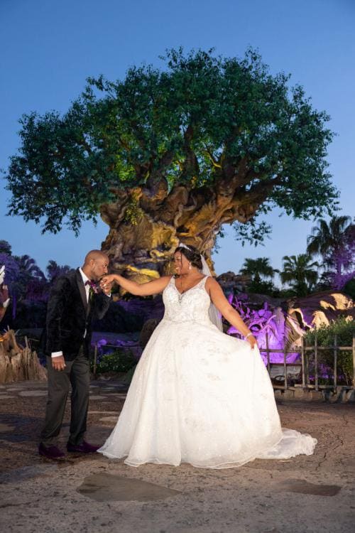 One Couple’s Lion King Inspired Disney Wedding Inside Disney’s Animal ...